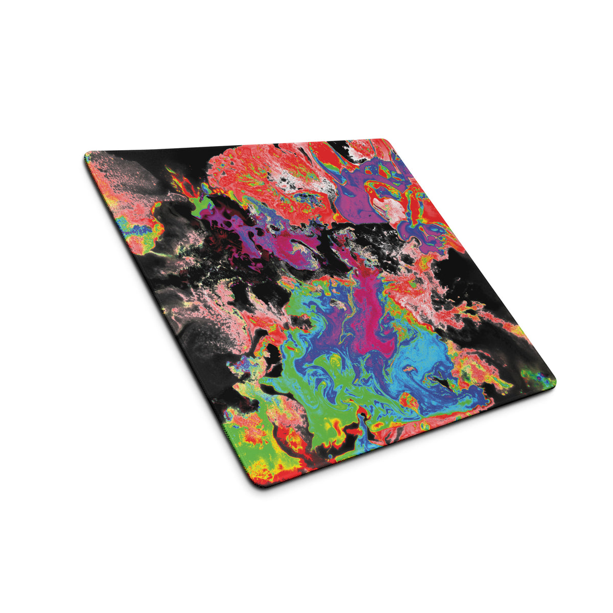 Neon Topography Gaming Mouse Pad | Real Abstract Design